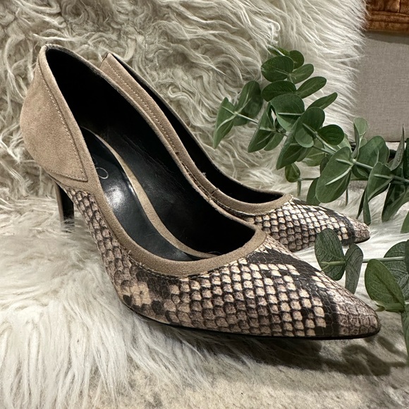 Aldo | Shoes | Aldo Suede Snakeskin Print Pumps Size 5 | Poshmark